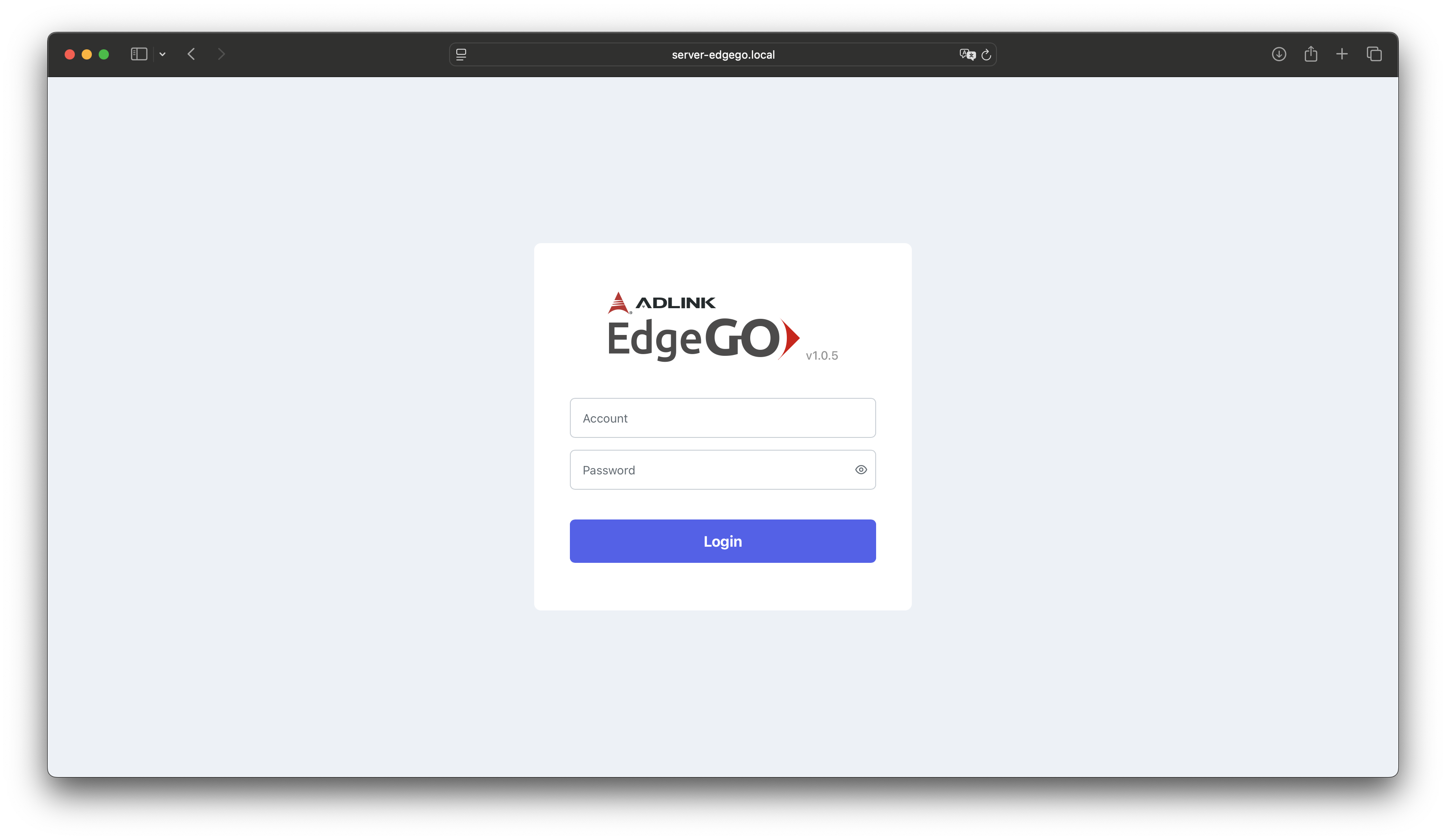 Step 3: Access EdgeGO Server Web Interface